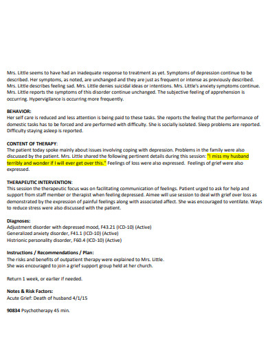 29+ Dap Note Examples in Google Docs, Word, PDF, Apple Pages | Examples