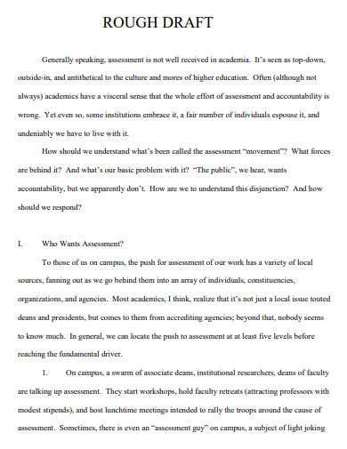 29+ Rough Draft Examples in Google Docs, Word Apple, Pages, PDF | Examples