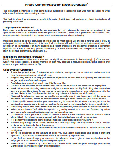 29+ Job Reference Examples in Outlook, Google Docs, Word, Apple Pages, PDF | Examples