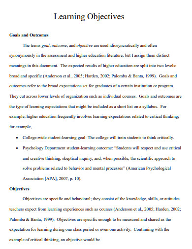 ABCD Goal Format | Examples
