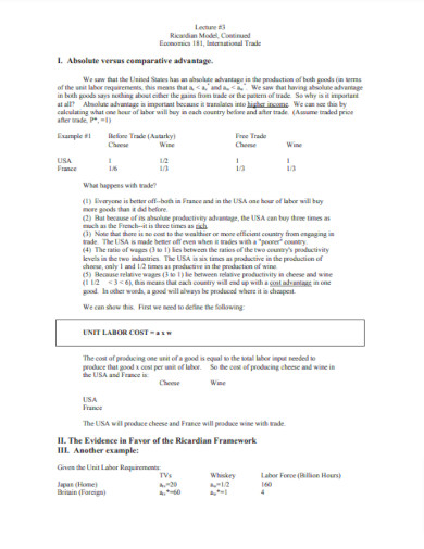 35+ Example of Comparative Advantage - PDF | Examples