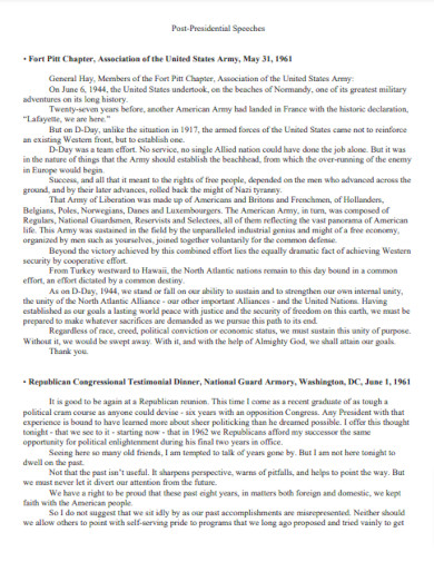 19+ Election Speech - Examples, PDF | Examples