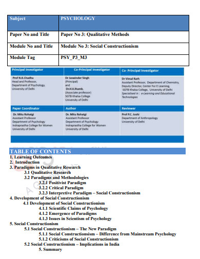 37+ Example of a Social Construct - PDF, Docs | Examples
