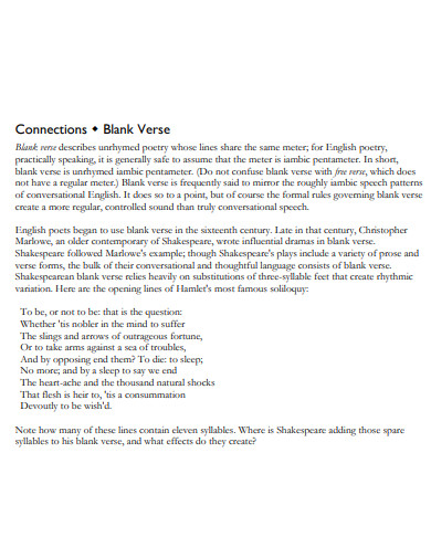 30+ Blank Verse Examples in PDF, Doc | Examples