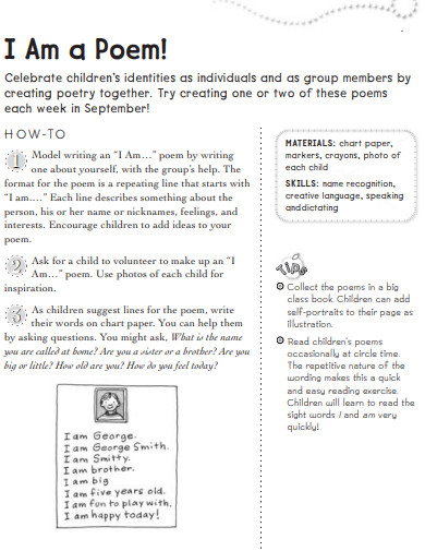 30+ I am Poem Examples | Examples