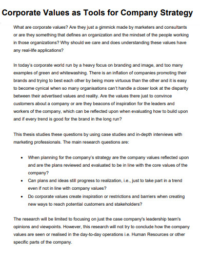 30+ Company Values Examples in PDF | Examples