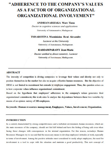 30+ Company Values Examples in PDF | Examples