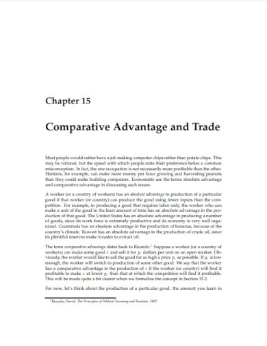 35+ Example of Comparative Advantage - PDF | Examples