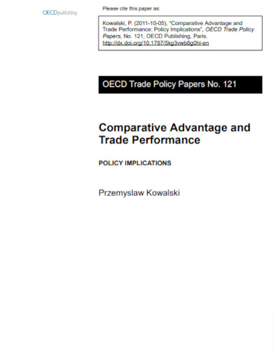 35+ Example of Comparative Advantage - PDF | Examples