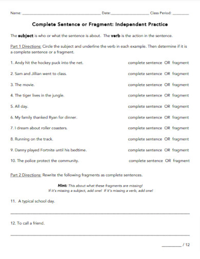 Complete Sentence - 30+ Examples, How to Create