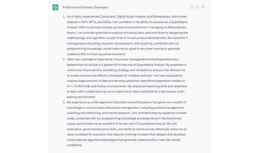 10+ ChatGPT Prompts Examples for Your Resume | Examples