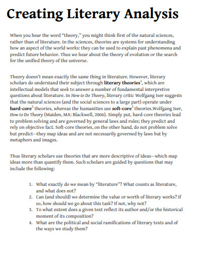 30+ Literary Analysis Examples PDF | Google Docs | Pages | DOC | Examples