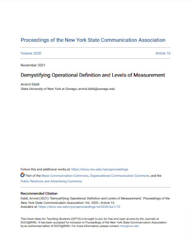 Operational Definition | Examples