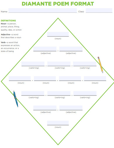 30+ Diamante Poem Examples in PDF | Examples