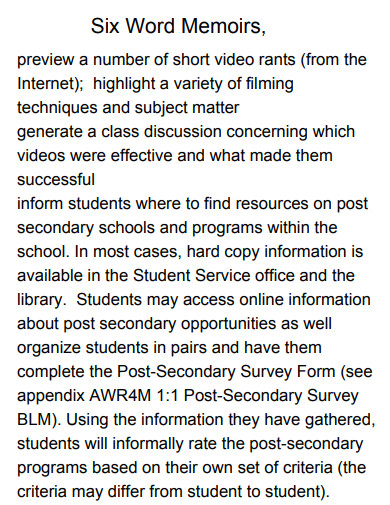 6 Word Memoir | Examples