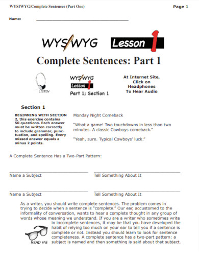 Complete Sentence - 30+ Examples, How to Create