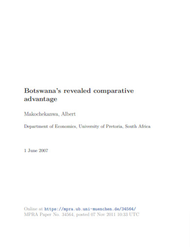 35+ Example of Comparative Advantage - PDF | Examples