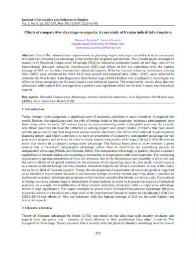 35+ Example of Comparative Advantage - PDF | Examples
