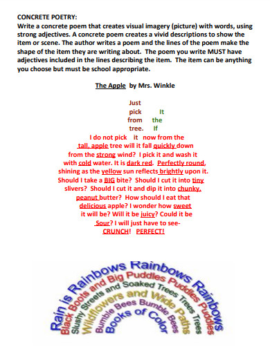 Concrete Poem | Examples