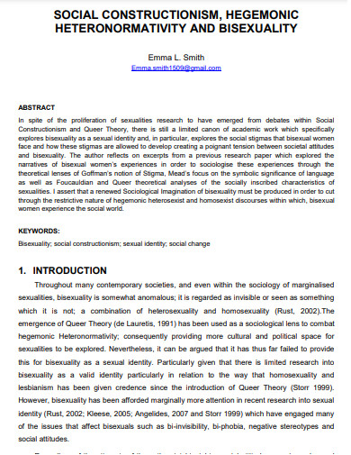 37+ Example of a Social Construct - PDF, Docs | Examples