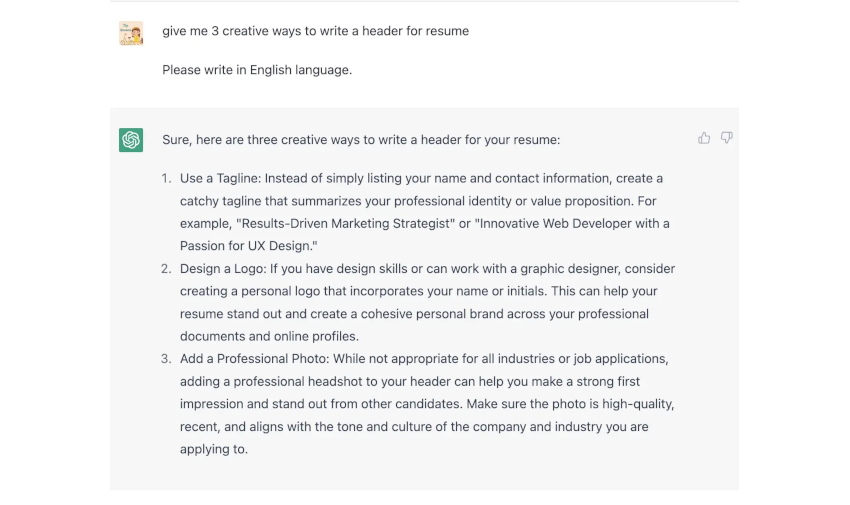 10+ ChatGPT Prompts Examples for Your Resume | Examples