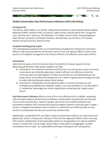36+ Key Performance Indicators - Examples, PDF | Examples