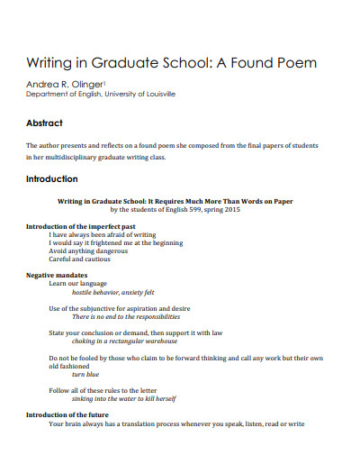 30+ Found Poem Examples in PDF | Examples