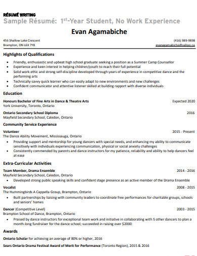 High School Students Resume - 30+ Examples, Word, Google Docs, Apple ...