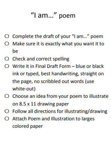 30+ I am Poem Examples | Examples