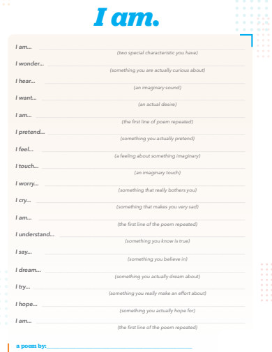 30+ I am Poem Examples | Examples