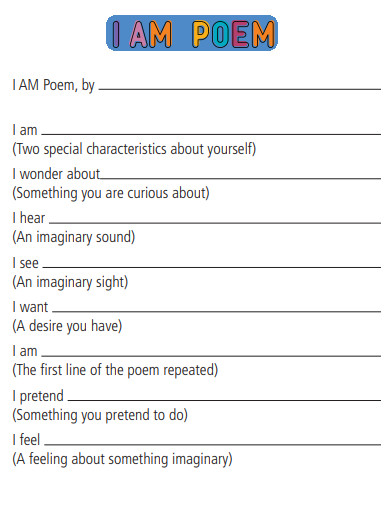 30+ I am Poem Examples | Examples