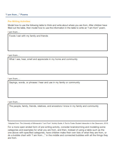 30+ I am Poem Examples | Examples