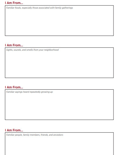 I Am from Poem - 30+ Examples, Format, How to Write, PDF