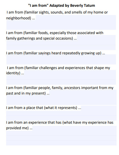 I Am from Poem - 30+ Examples, Format, How to Write, PDF