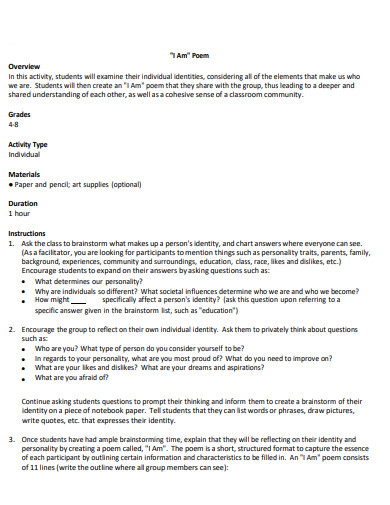 30+ I am Poem Examples | Examples