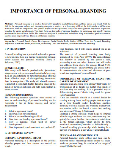 30+ Personal Branding Examples in PDF, DOCS | Examples