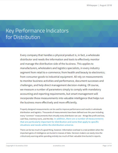 36+ Key Performance Indicators - Examples, PDF | Examples