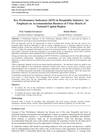 36+ Key Performance Indicators - Examples, PDF | Examples