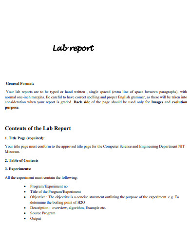 30+ Lab Report Examples in MS Word | Pages | Google Docs | PDF | Examples