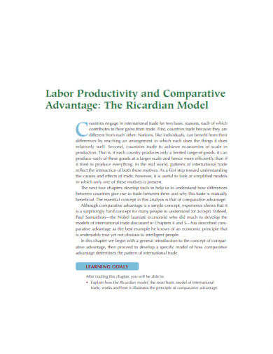 35+ Example of Comparative Advantage - PDF | Examples