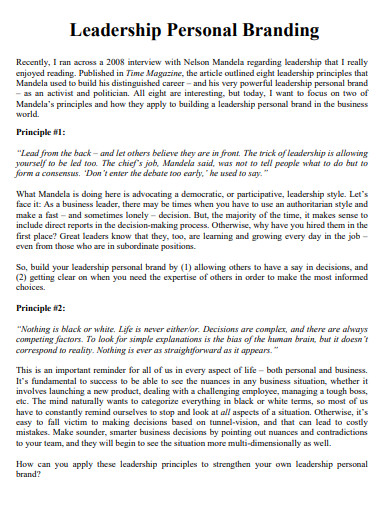 30+ Personal Branding Examples in PDF, DOCS | Examples