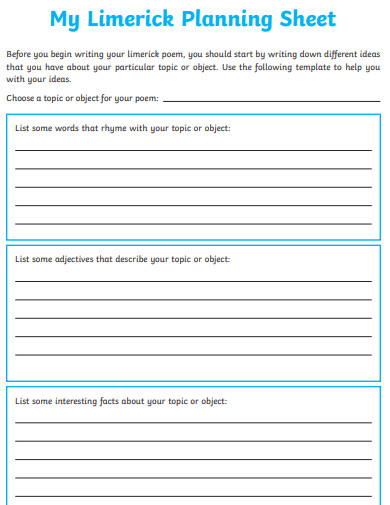 30+ Limerick Poem Examples in PDF | Examples