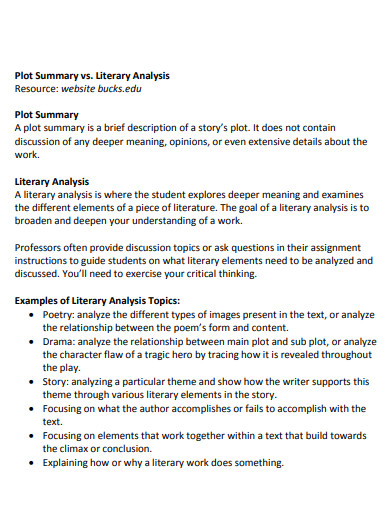 30+ Literary Analysis Examples PDF | Google Docs | Pages | DOC | Examples