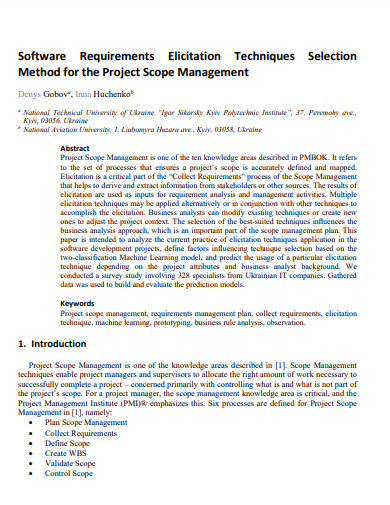 30+ Project Scope Examples in Word Google Docs Apple Pages PDF | Examples