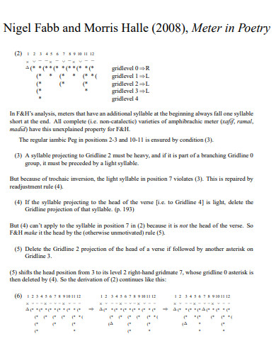 30+ Meter Poem Examples in PDF | Examples