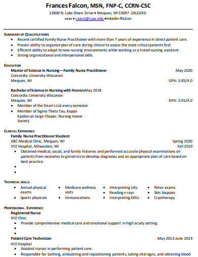 30+ Nursing Resume Examples in PDF | Examples