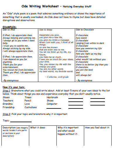 Ode Poem - 30+ Examples, Format, How to Write, PDF