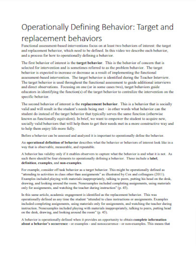 Operational Definition | Examples