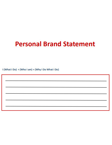 30+ Personal Brand Statement Examples in PDF | Examples