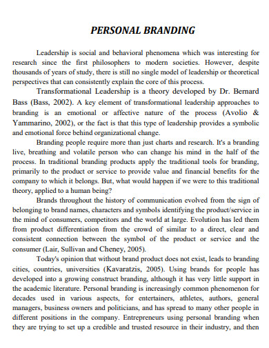 30+ Personal Branding Examples in PDF, DOCS | Examples